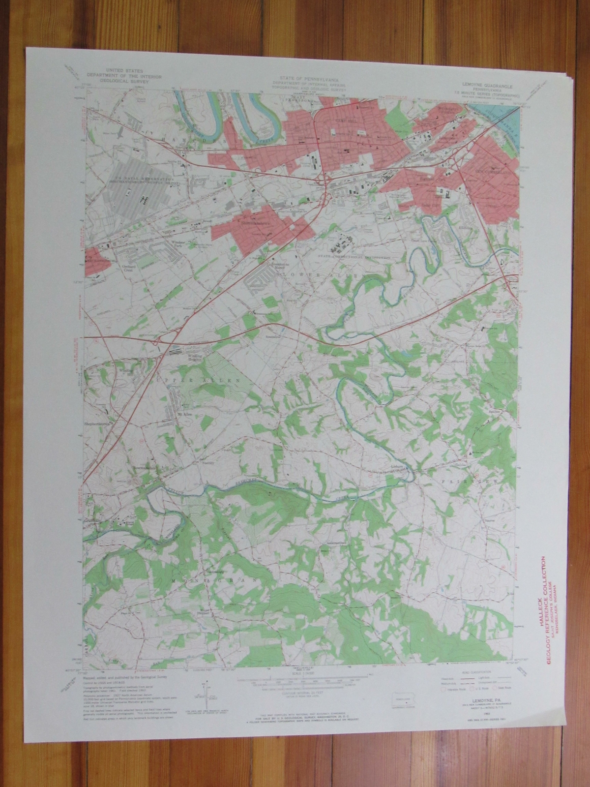 Lemoyne Pennsylvania 1965 Original Vintage USGS Topo Map | eBay
