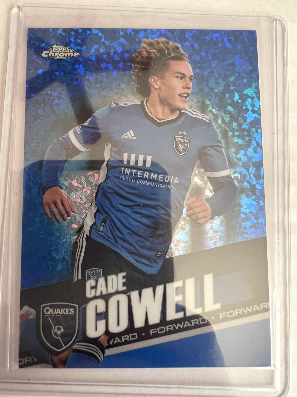 Cade Cowell 2022 Topps Chrome MLS Blue Mini-Diamond Refractor 182/199 ...