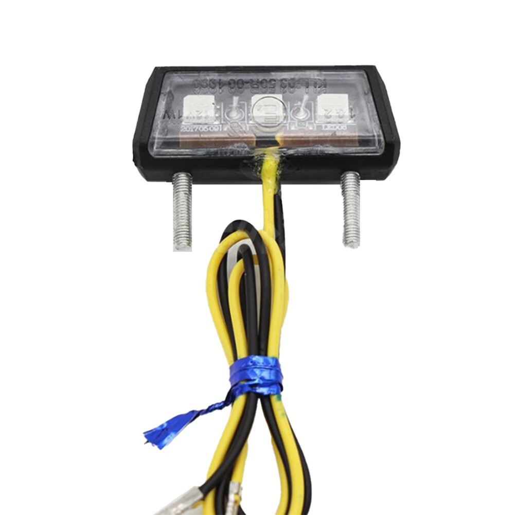 12V Mini Motorcycle LED License-Plate Light Motorbike LED Rear Tail ...