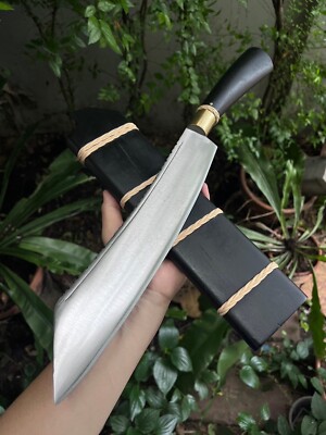 Handmade Parang cutting hunting camp 12” forged blade, Rosewood handle ...