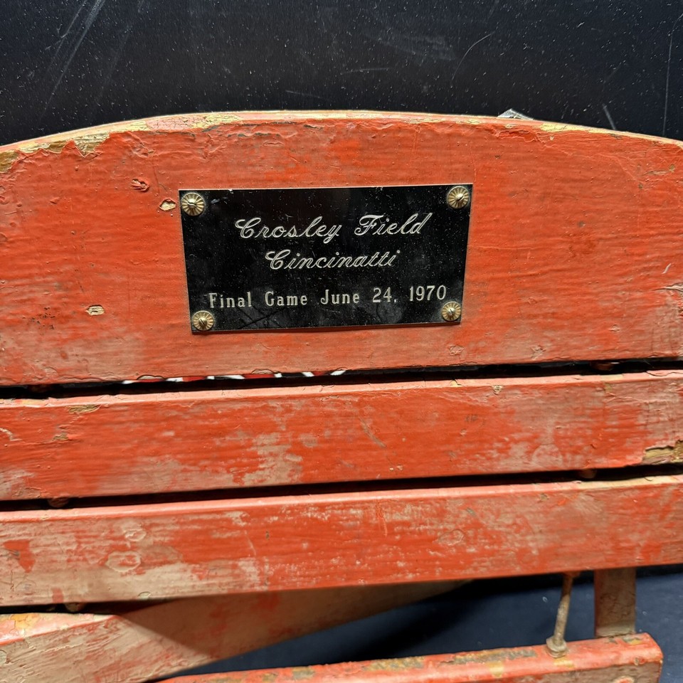 Original Crosley Field 1960's Cincinnati Reds Stadium Seat/Chair | eBay