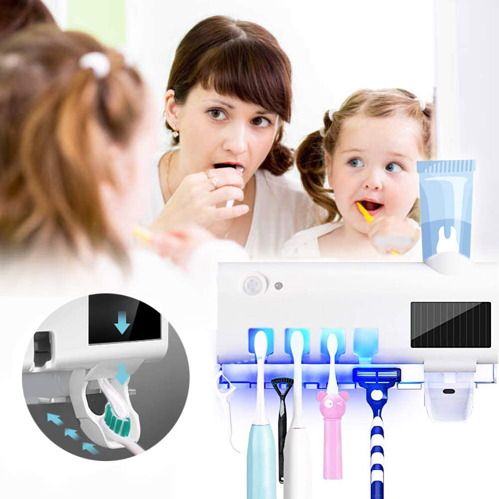 Perforation-free ultraviolet antivirus smart toothbrush holder rack ...