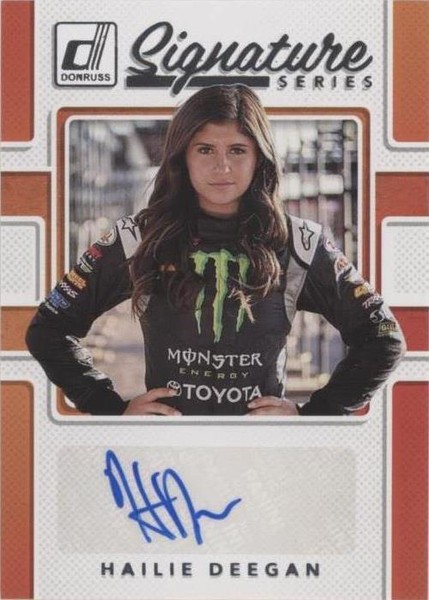 2018 Panini Donruss NASCAR - Signature Series #SS-HD Hailie Deegan (AU ...