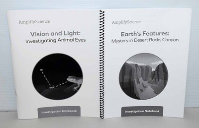 Amplify Science Earths features and Vision and Light Inv. notebooks | eBay