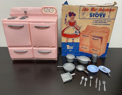 Vintage Little Miss Housekeeper Toy Stove, Accessories, Box! Tico Toys ...