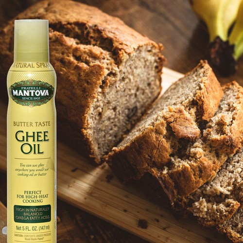 Mantova Ghee Oil Spray 5 Fl Oz Natural Cooking Spray for Keto Gluten ...