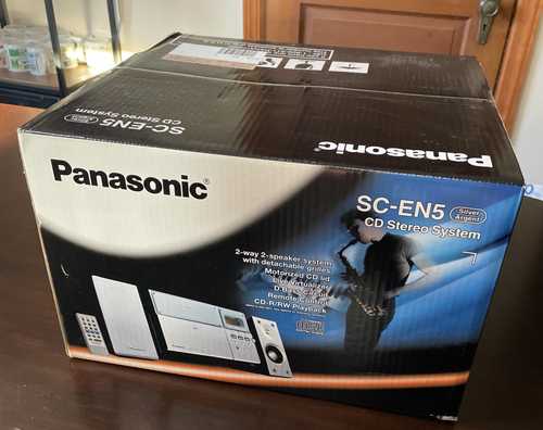 VINTAGE Panasonic SC-EN5 Bookshelf Music System AM/FM Stereo CD Player ...