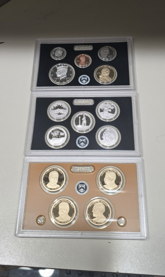 2013 SILVER US PROOF SET IN ORIGINAL MINT BOX, WITH COA, FULL 14 COIN ...