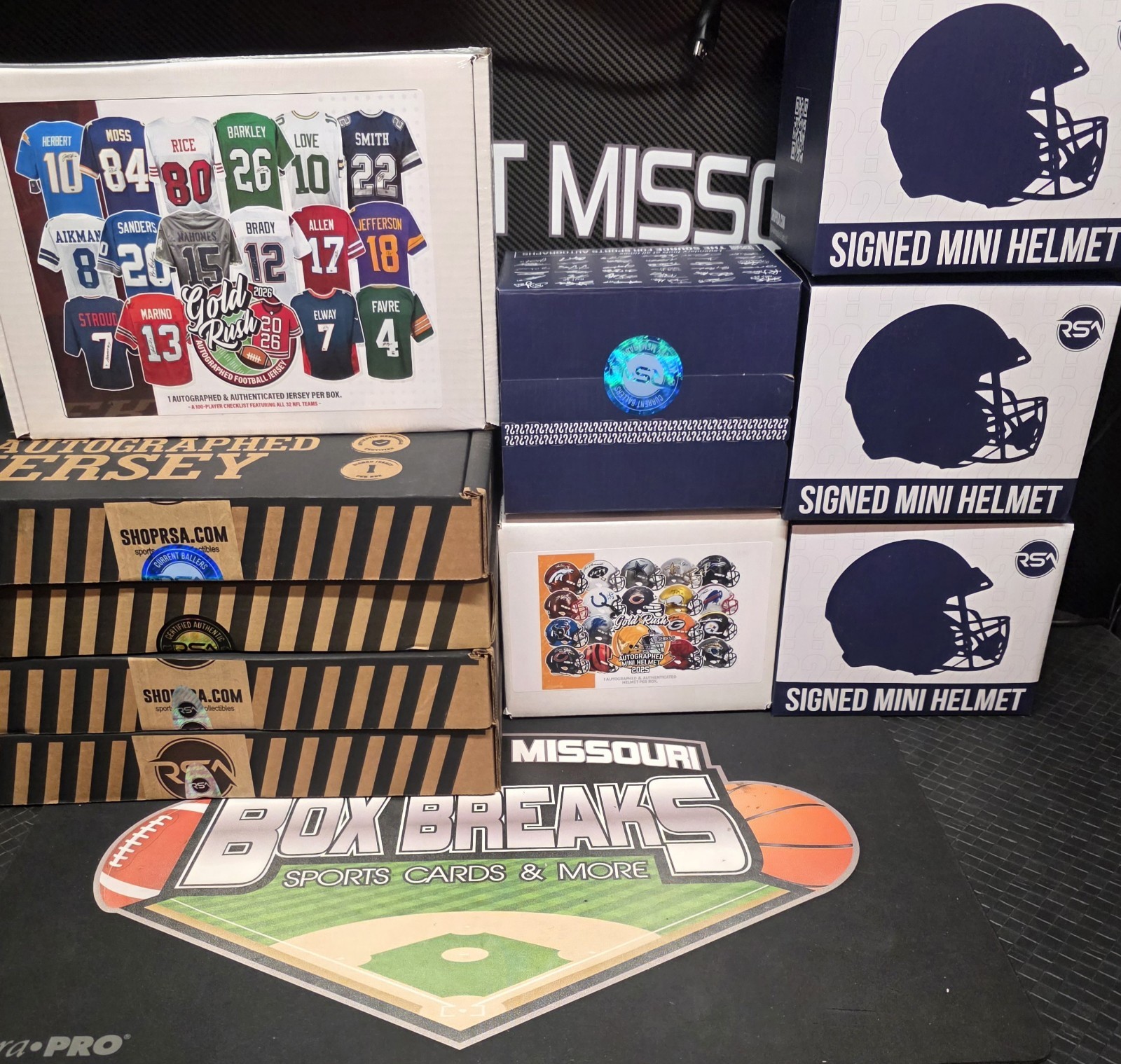 NY JETS FOOTBALL MEMORABILIA 10 ITEM BREAK GOLD RUSH RSA | eBay
