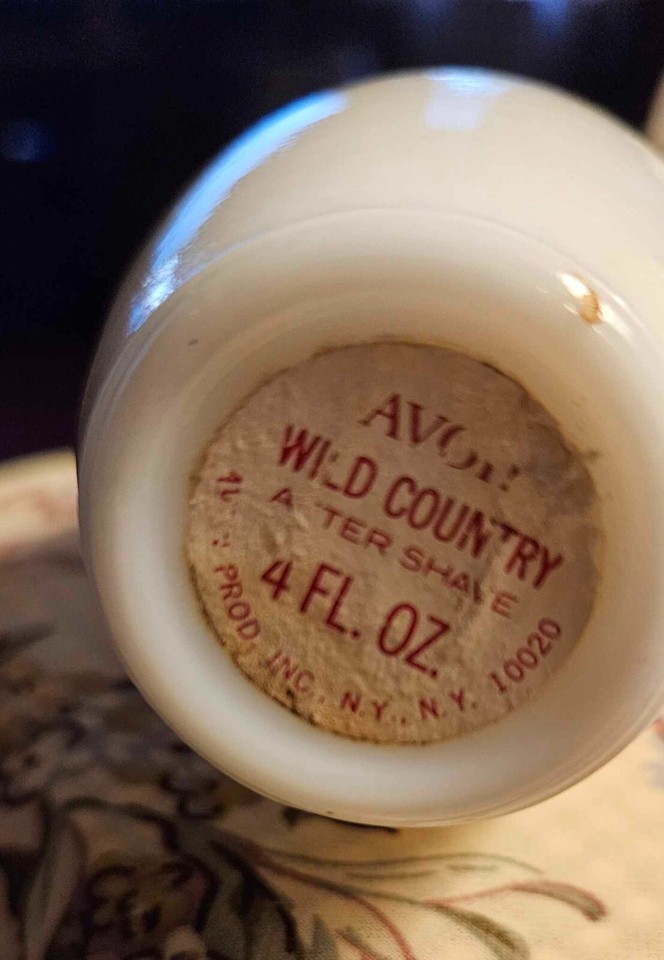Vintage Avon King Pin Wild Country After Shave bowling pin Empty Bottle ...