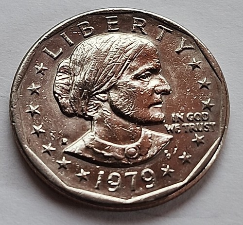 1979 Blob Mint Mark Error Susan B Anthony $1 One Dollar Coin FREE SHI ...