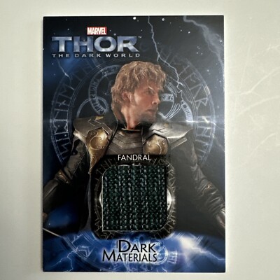 2013 Upper Deck Marvel Thor: The Dark World Materials Fandral Card #DM ...
