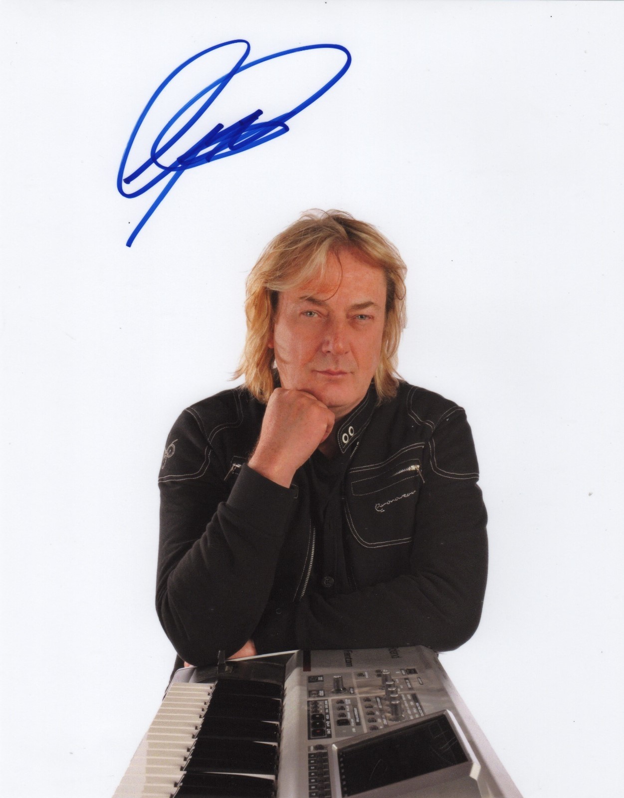 Geoff Downes of Asia SIGNED 8x10" Photo COA The Buggles Video Killed ...