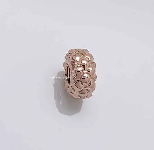 New 100% Authentic PANDORA 14K Rose Gold Plated Studded Clip Charm ...