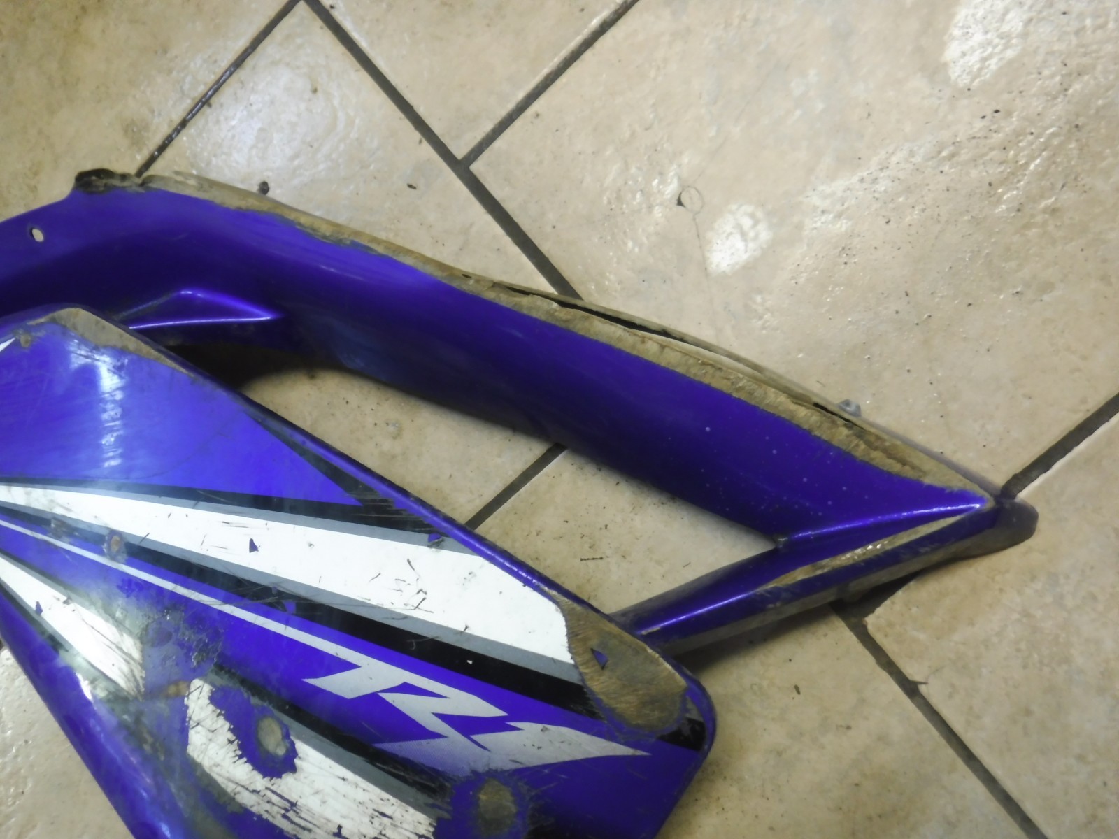 07-08 Yamaha YZF-R1 1000 Left Side Mid Fairing Upper 4C8-2835U-00 ...