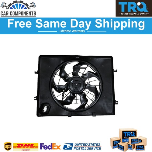 TRQ Radiator Cooling Fan Assembly Fits For 2011-2013 Hyundai Sonata Kia ...