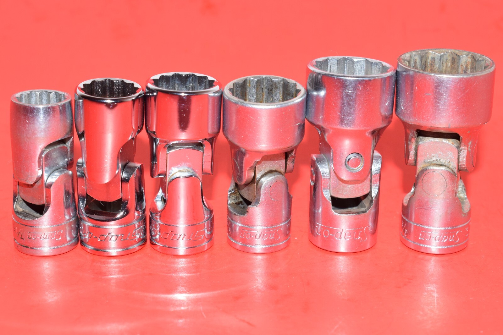 Snap-On 3/8” Drive 6pc Standard 7/16 - 3/4 Shallow 12-POINT Universal ...