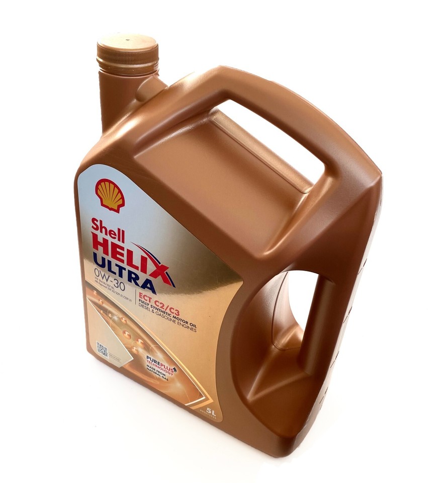 SHELL HELIX ULTRA ECT ACEA C2/C3 0W-30 FULLY SYNTHETIC ENGINE OIL 5L ...