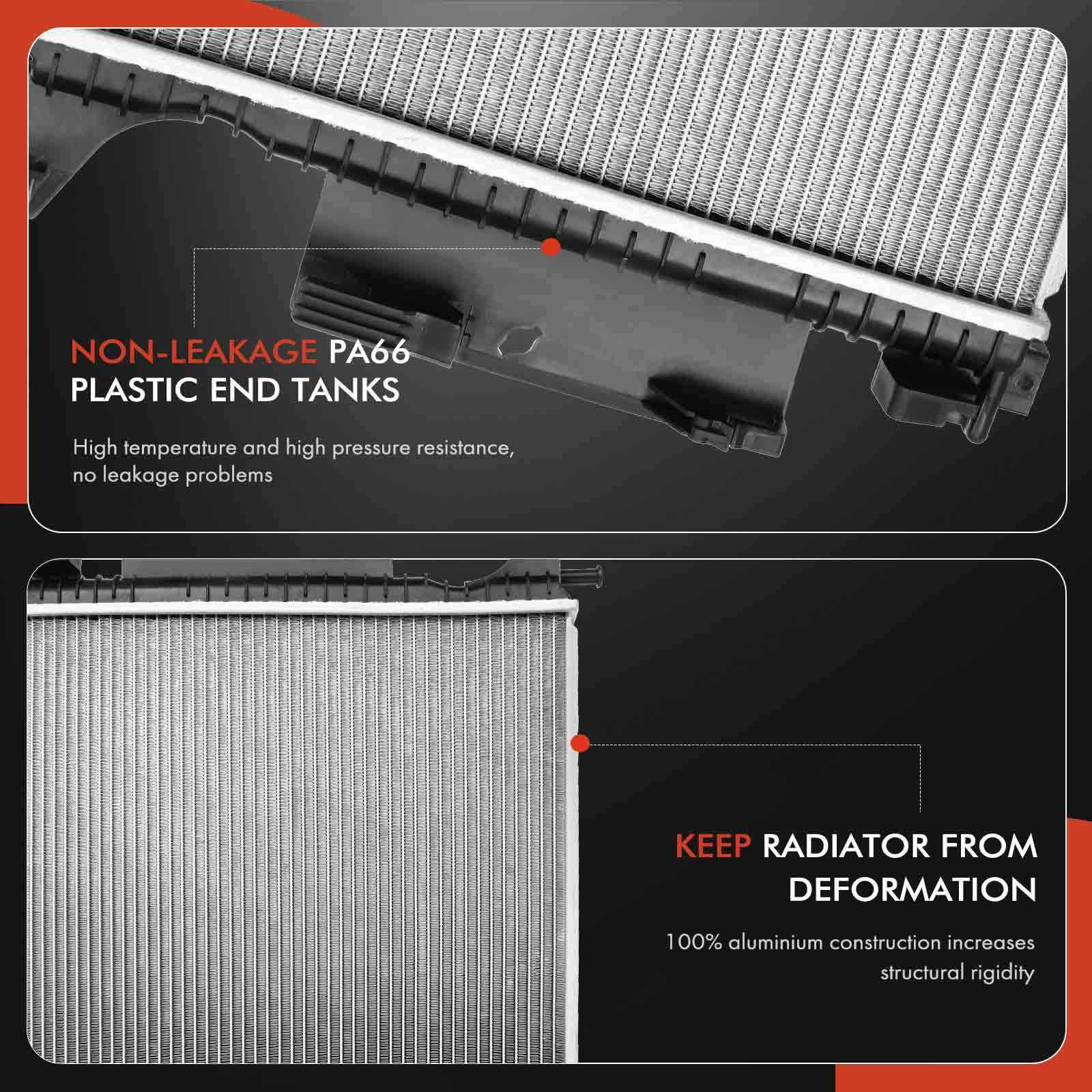 A-Premium Radiator & AC Condenser &Cooling Fan Assembly for Lincoln MKC ...