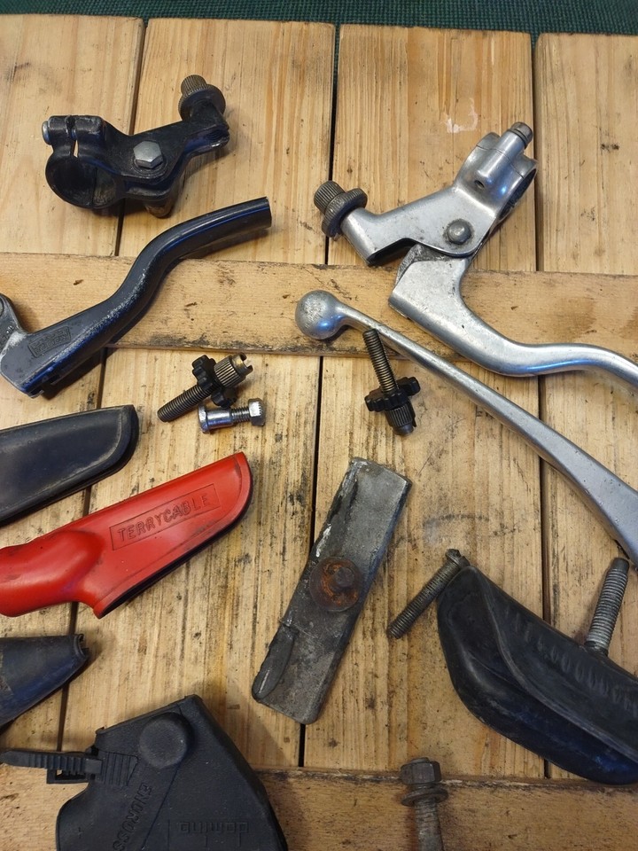 Vintage Magura hand clutch Lever LOT nice script ahrma husky jawa ...