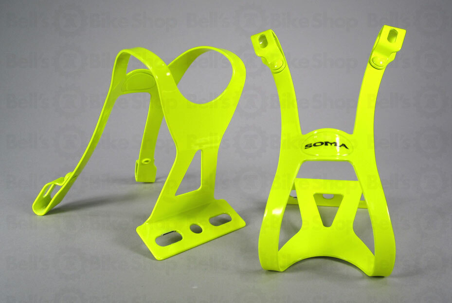 Soma Oppy X 1-Strap Toe Clips Neon Yellow S/M Pair Track Fixed Gear ...