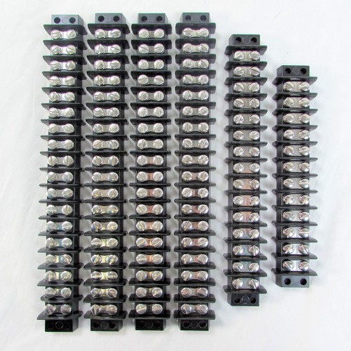 6pc Lot - NEW Cinch 141 Series Double Row Barrier Blocks 250VAC 20A ...