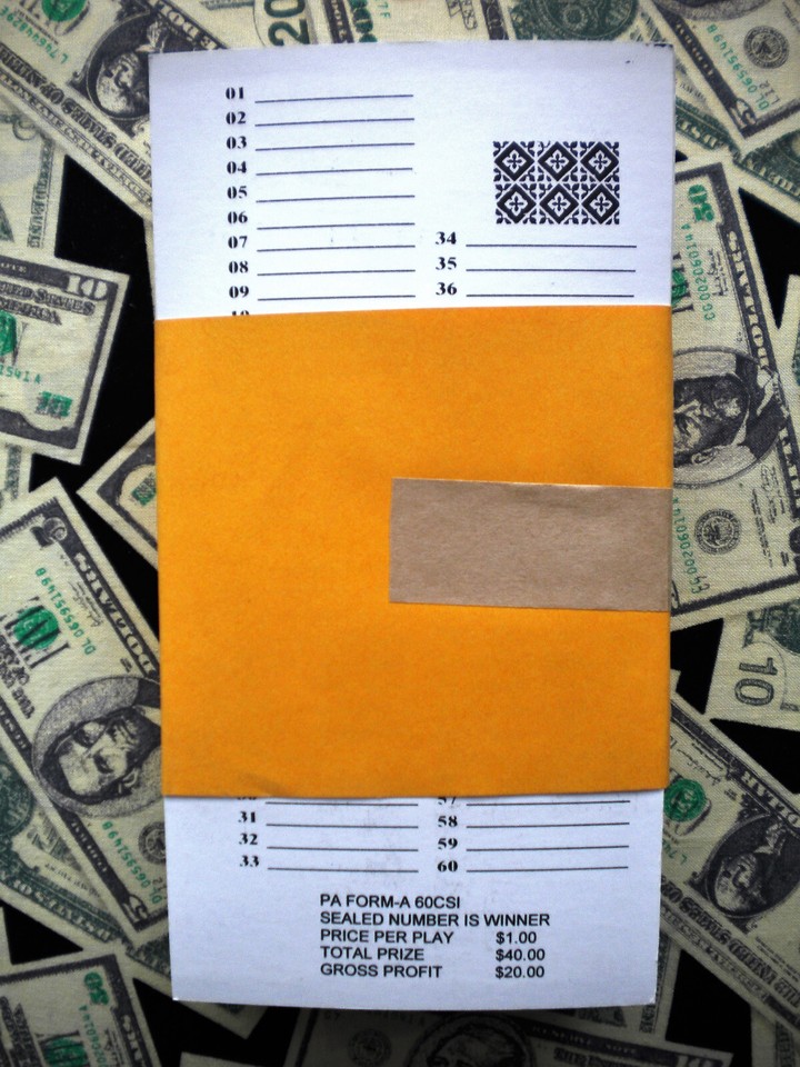 1 Dozen ~ 60 SURE TIP BOARDS {01 to 60} Fund-Raiser Raffle Pull Tab Jar ...