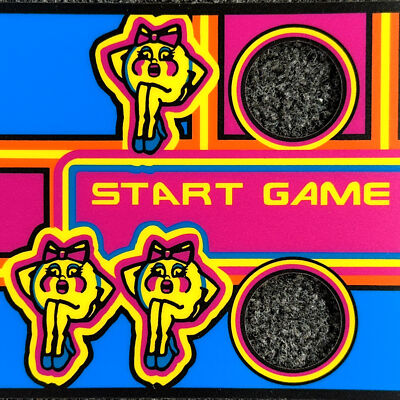 Midway Ms. Pac-Man Pacman Arcade Game Control Panel Overlay CPO ...