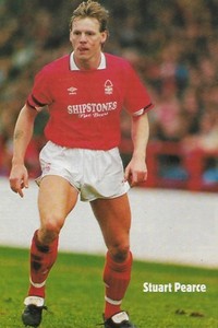 Football Photo>STUART PEARCE Nottingham Forest 1990-91 | eBay