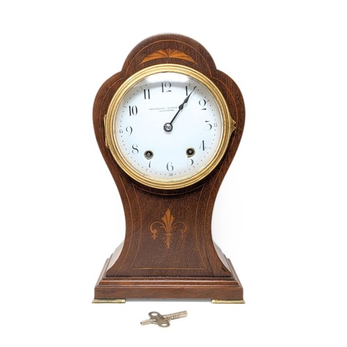 Hennegen Bates Seth Thomas Fleur-De-Lis Inlaid Mantle Clock | eBay