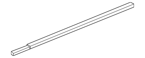 Genuine Nissan Belt Weather-Strip 82820-5EF0A | eBay