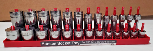 Snap-on 26 Pc 3/8" Dr. 6-Point SAE Shallow & Deep Socket Set Most are ...