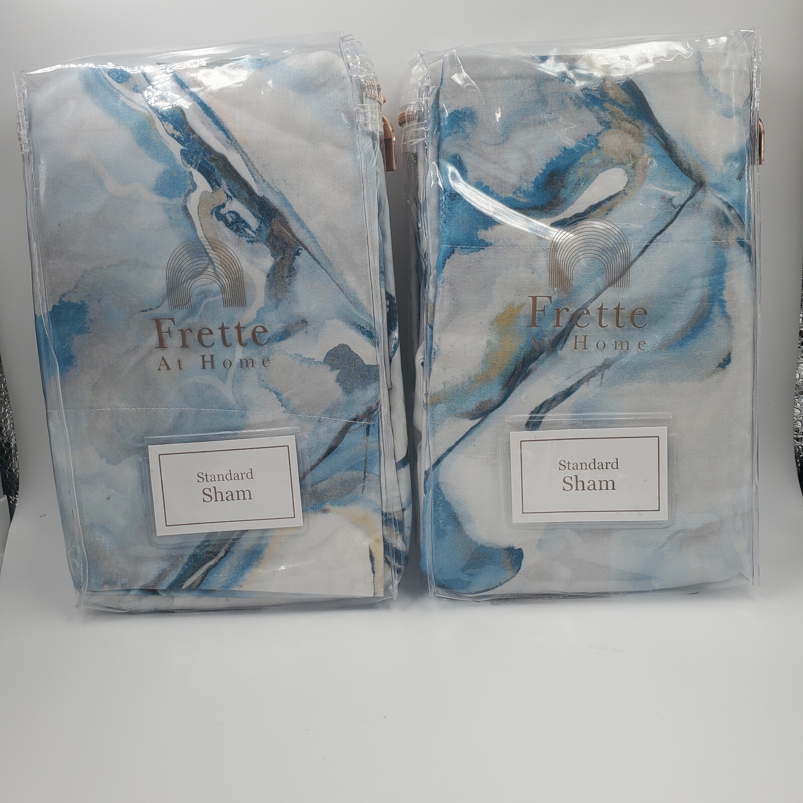 Frette At Home Blue Marble Standard Pillow Sham Turquoise Set of 2 ...