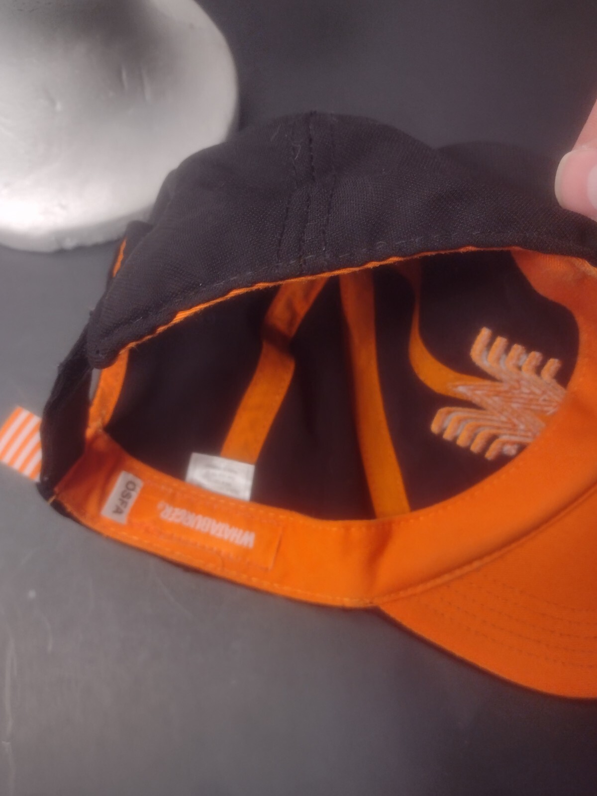 Whataburger Black Orange Employee Uniform Logo Baseball Cap Hat ...