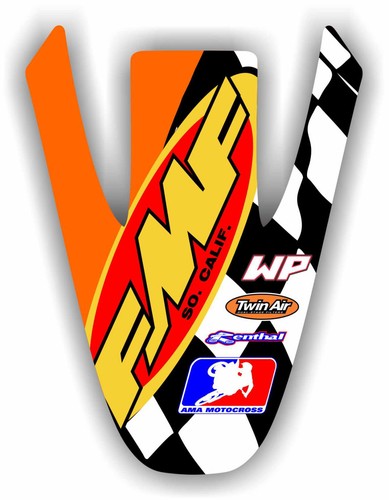KTM FMF Rear Fender Graphic Kit 125 200 250 380 450 520 93-04 SX MXC ...