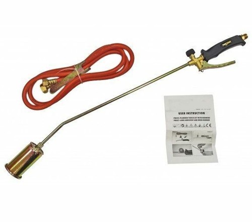 Long Arm Propane Butane Gas Torch Weed Burner Hose Regulator Roofers ...