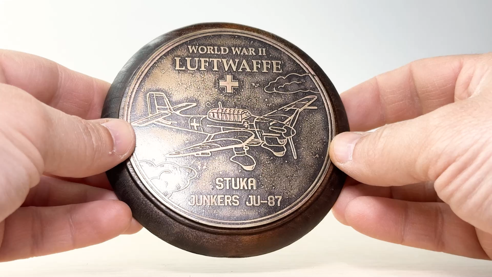 Trench Art WW2 Brass German Stuka Junkers Ju 87 Emblem From Original ...