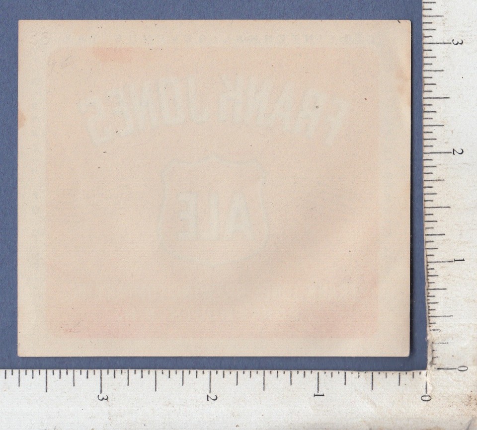 B182 Frank Jones Brewing Co. ale beer bottle label Portsmouth, NH ...