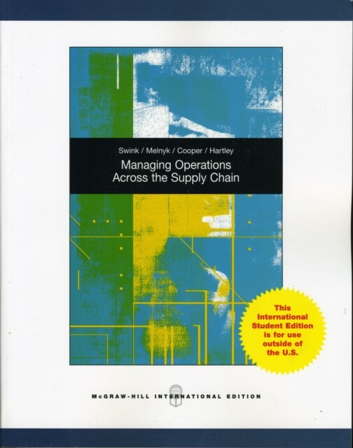Managing Operations Across the Supply Chain by M. Bixby Cooper, Steven ...
