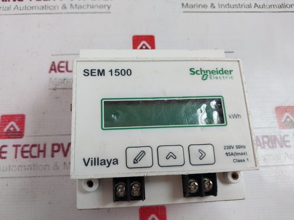 Schneider Electric Villaya Sem 1500 Kilowatt-Hour Energy Meter 230V ...