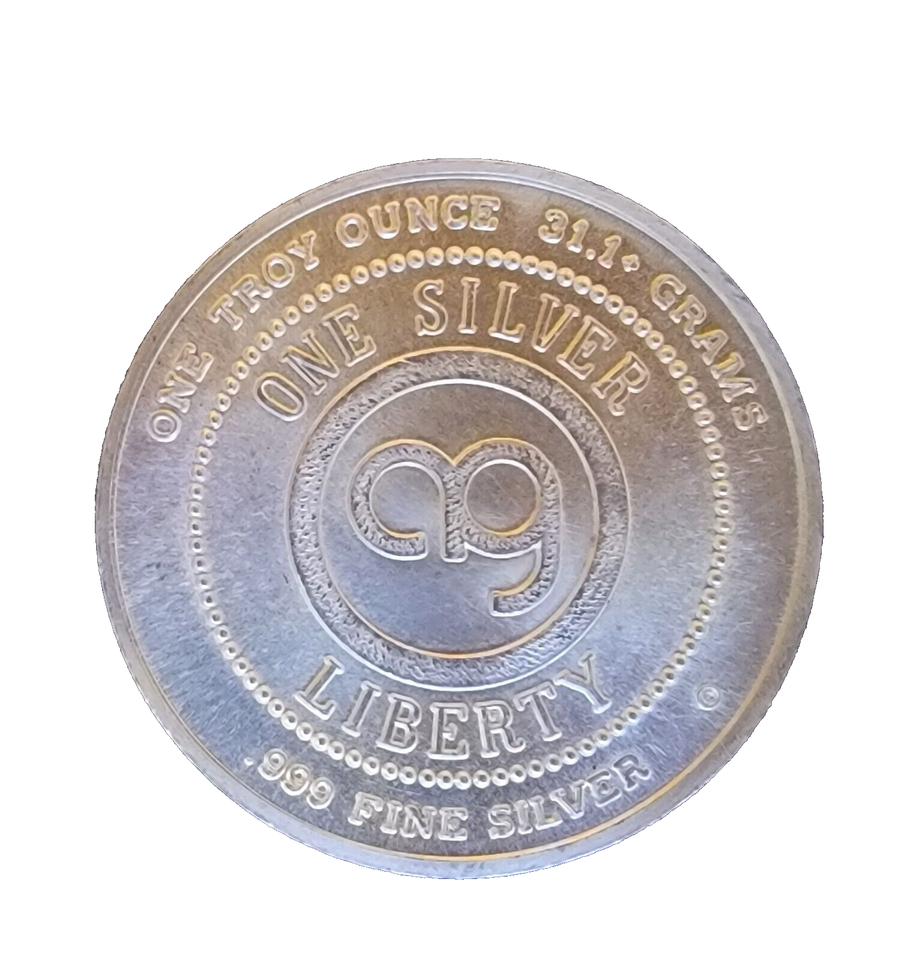1973 AG Liberty Mint Statue Of Liberty-999 Silver 1 Oz Ounce Art Bar ...