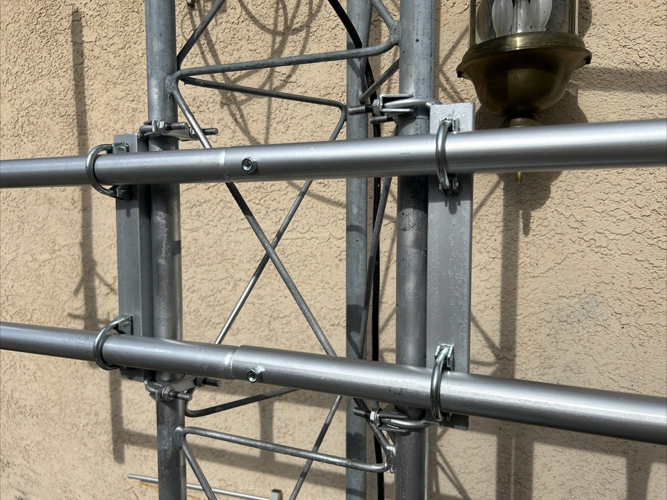 Antenna tower Dual antenna standoff mount 1.58 OD MOUNTING PIPE 15"TALL ...