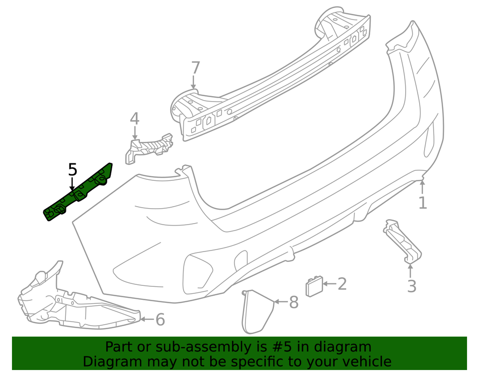Genuine Subaru Outer Bracket 57707FN540 | eBay