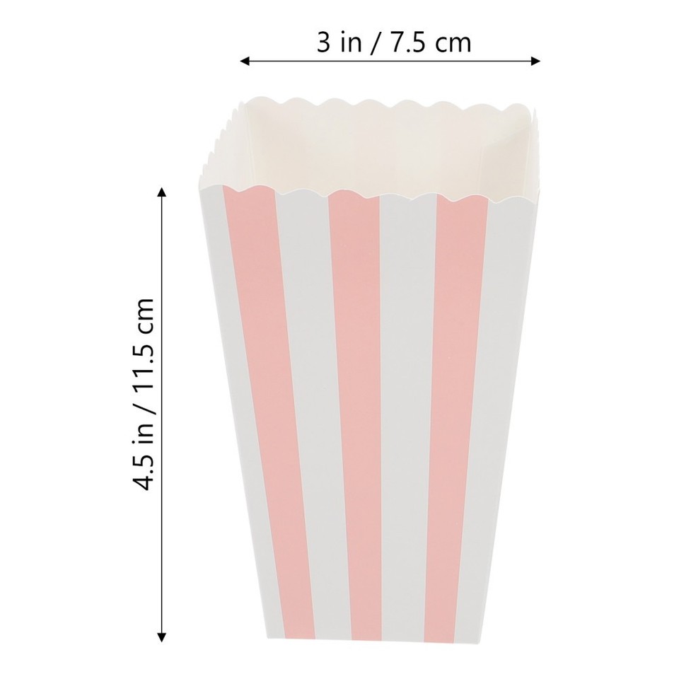 24pcs Movie Theater Popcorn Boxes Paper Popcorn Boxes Popcorn ...