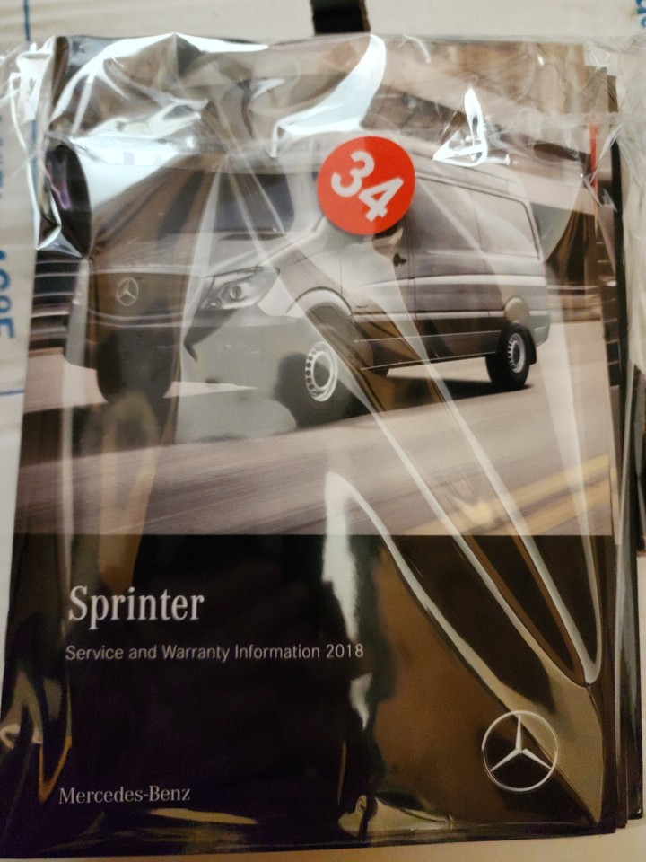 2018 Mercedes Benz Sprinter Owners Manual Guide Book Set OEM | eBay