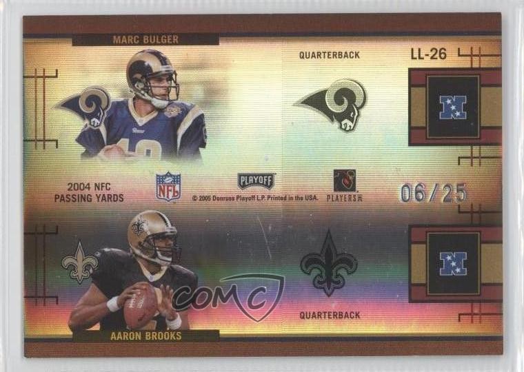2005 Playoff Prestige League Leaders Holofoil /25 David Carr Carson ...