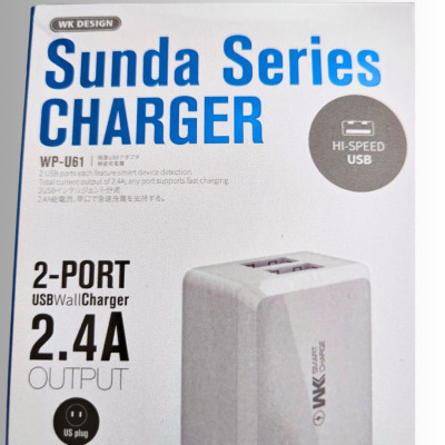 White 2 Port Fast Quick Charge QC 2.0 USB 2.4A Wall Charger Power ...