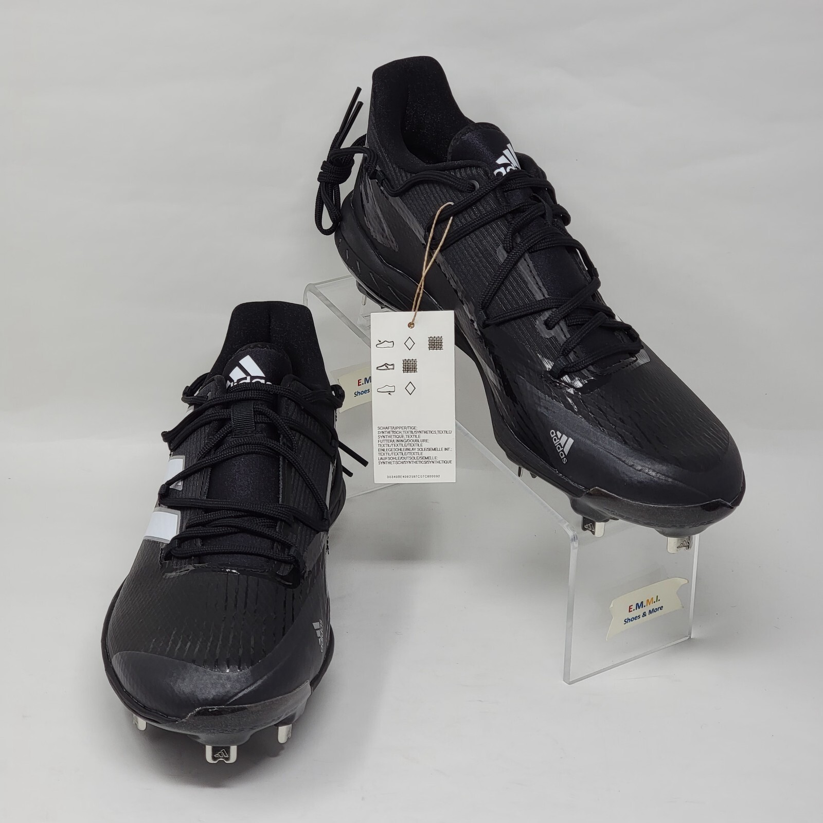 Adidas Adizero Afterburner 8 Metal Baseball Cleats Black Men’s Size 9 ...