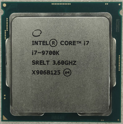 Intel 9th Gen Core i7-9700K 3.6GHz (Turbo 4.9GHz) 8-Core 12M LGA1151 ...