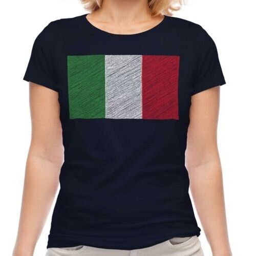 ITALY SCRIBBLE FLAG LADIES T-SHIRT TEE TOP GIFT ITALIA ITALIAN | eBay ...